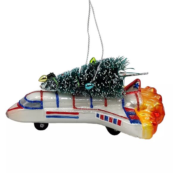 St. Nicholas Square | Holiday | St Nicholas Square Glass Rocket Ship ...